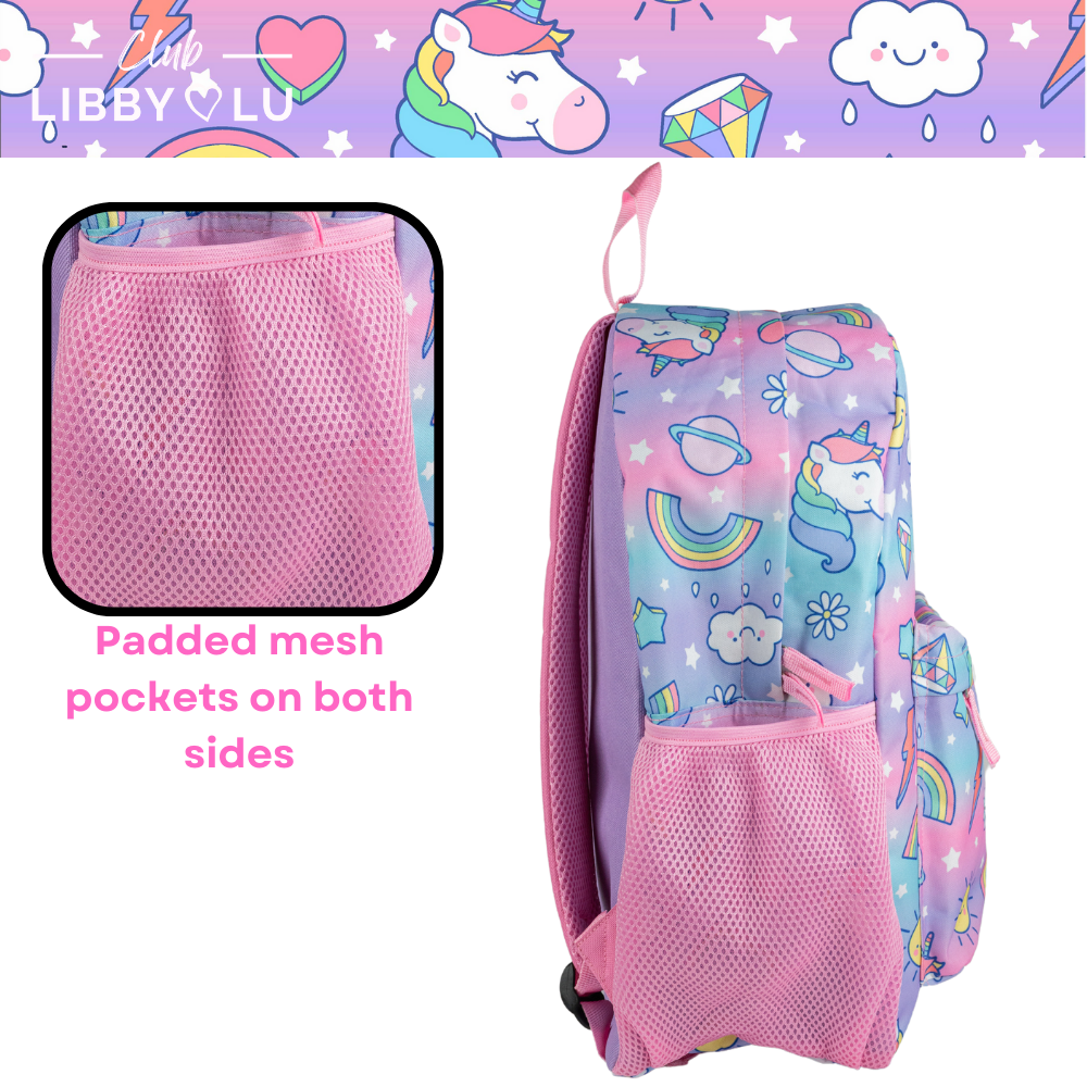 Pastel Ombre Unicorn Backpack for Girls, 16 inch, Pink – Shop Club Libby Lu